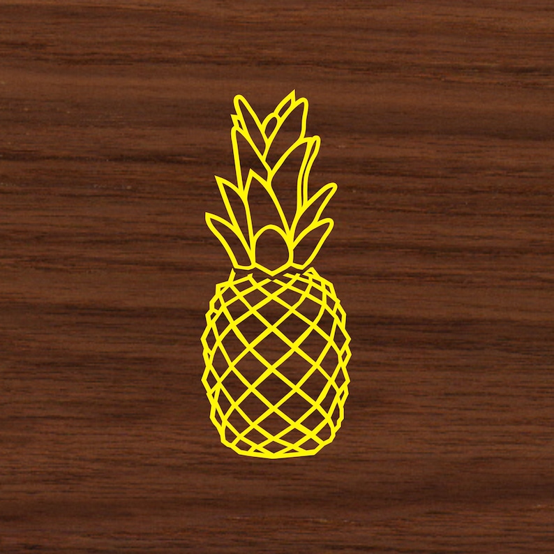 Pineapple Decal Pineapple Vinyl Decal Vinyl Decal - Etsy
