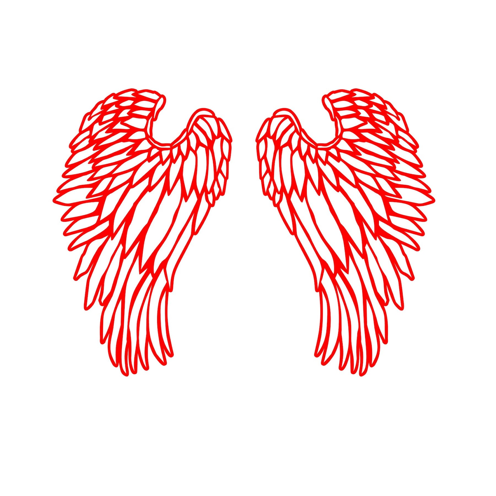 Angel Wings Decal Angel Wings Angel Wings Vinyl Decal Angel - Etsy