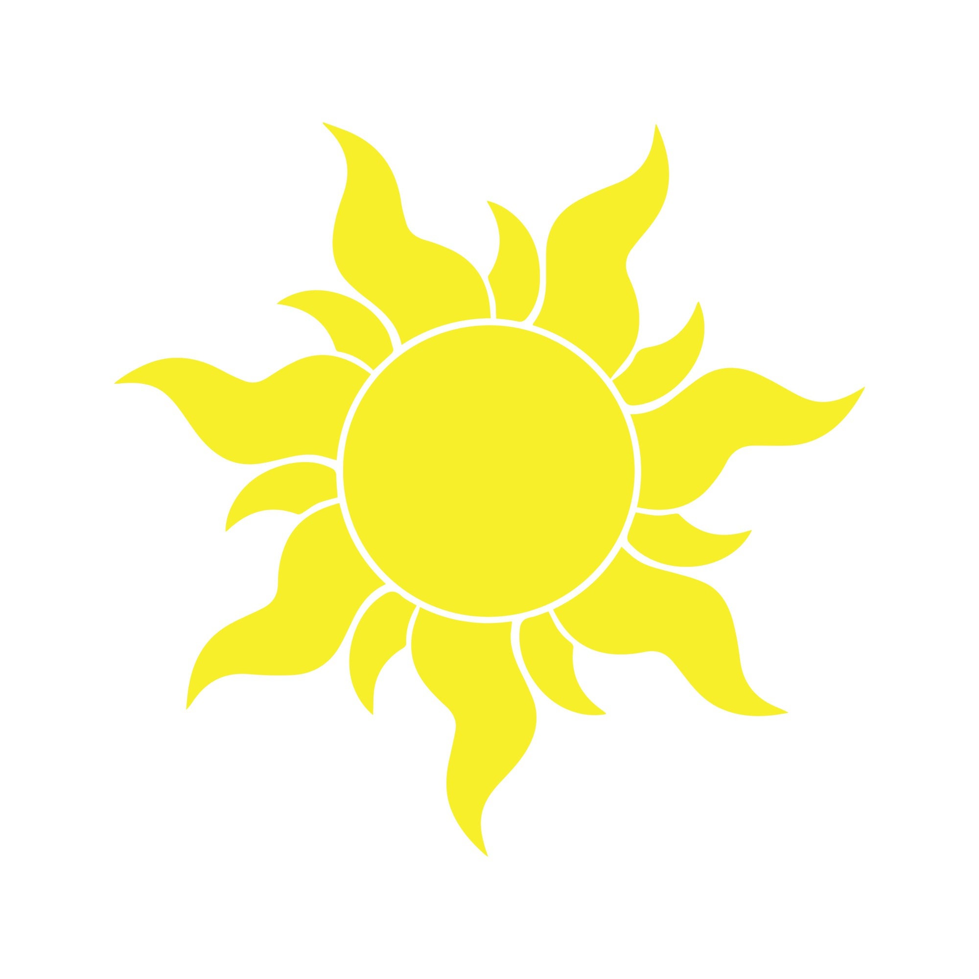 Sun Vinyl Decal, Sun Decal, Sun Sticker, Sun Rear Window Decal, Sun ...