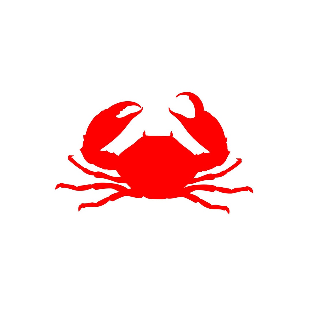Crab Vinyl Decal Crab Decal Crab Beach Decal Vinyl Decal - Etsy