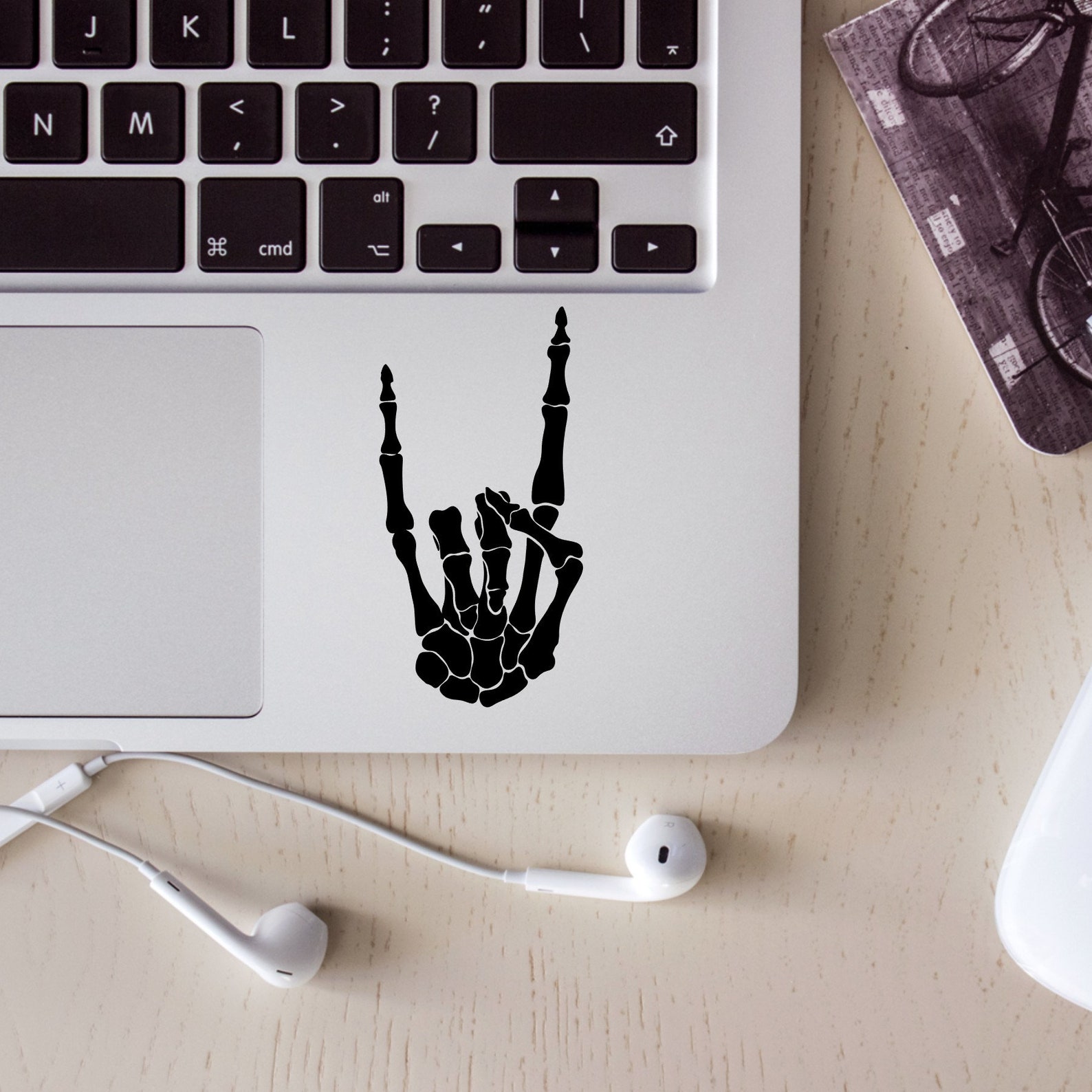 Skeletal Rock Hand Vinyl Decal Skeletal Rock Hand Sticker - Etsy