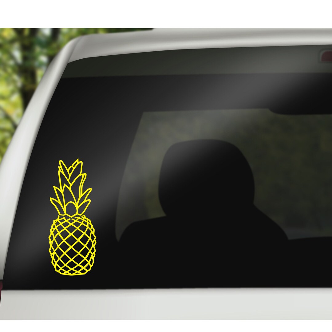 Pineapple Decal, Pineapple Vinyl Decal, Vinyl Decal, Pineapple ...