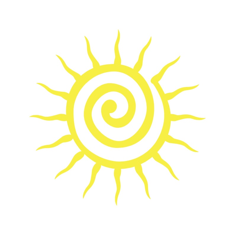 Sun Vinyl Decal Sun Decal Sun Sticker Sun Rear Window - Etsy