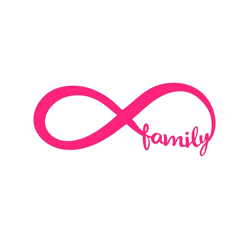 Infinity Family Decal Infinity Symbol Vinyl Decal Infinity - Etsy