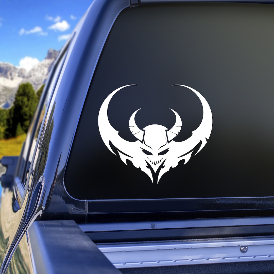 Demon Vinyl Decal, Devil Vinyl Decal, Devil Sticker, Demon Sticker ...