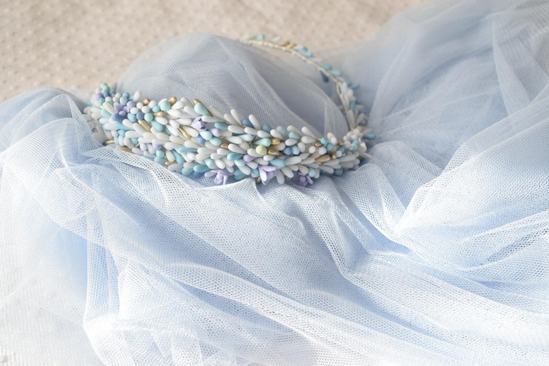 SUPER SALE, Wedding Veil Pale Pink, Wedding Veil Tulle Light Blue ...