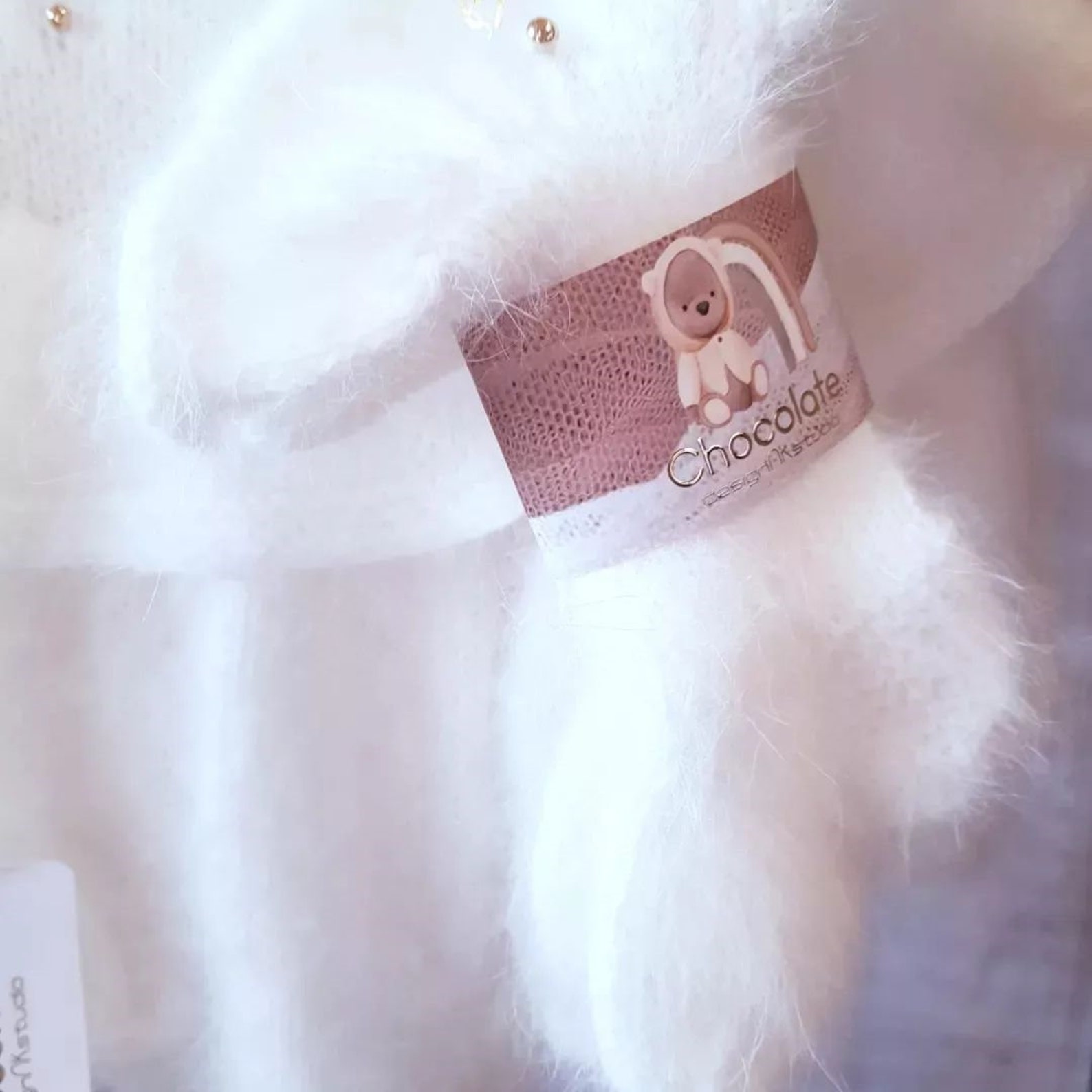 Baby Romper, Newborn Outfit , White Angora Baby Romper, Christmas Gift ...