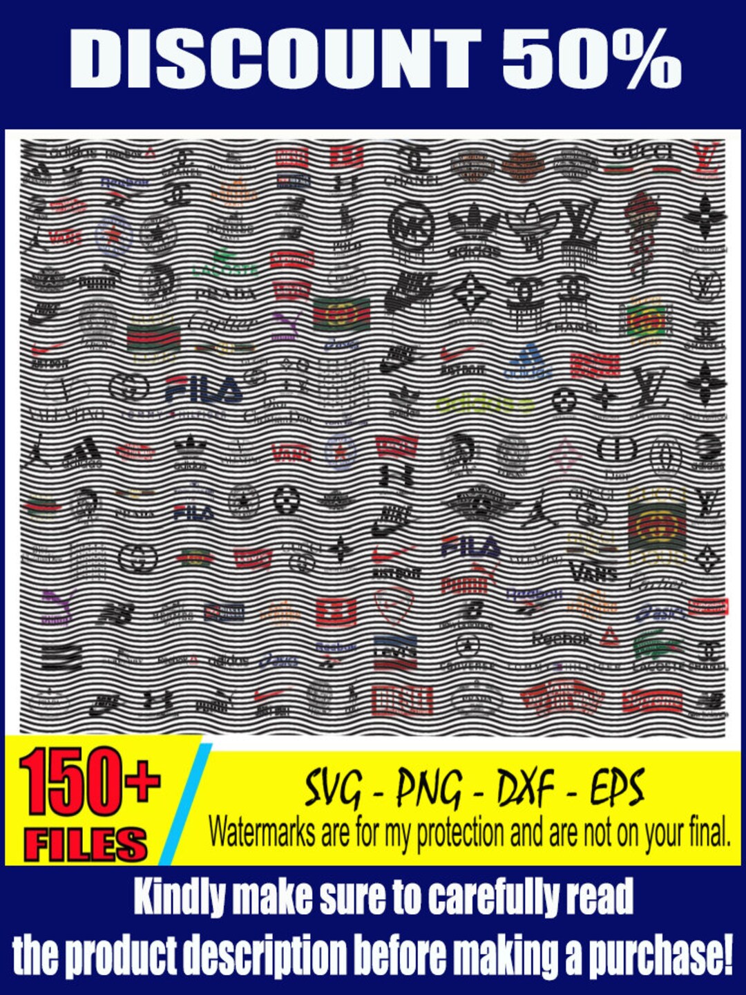 150 Fashion Brand Logos Svg Bundle, Ultimate Giga Bundle With Svg Files ...