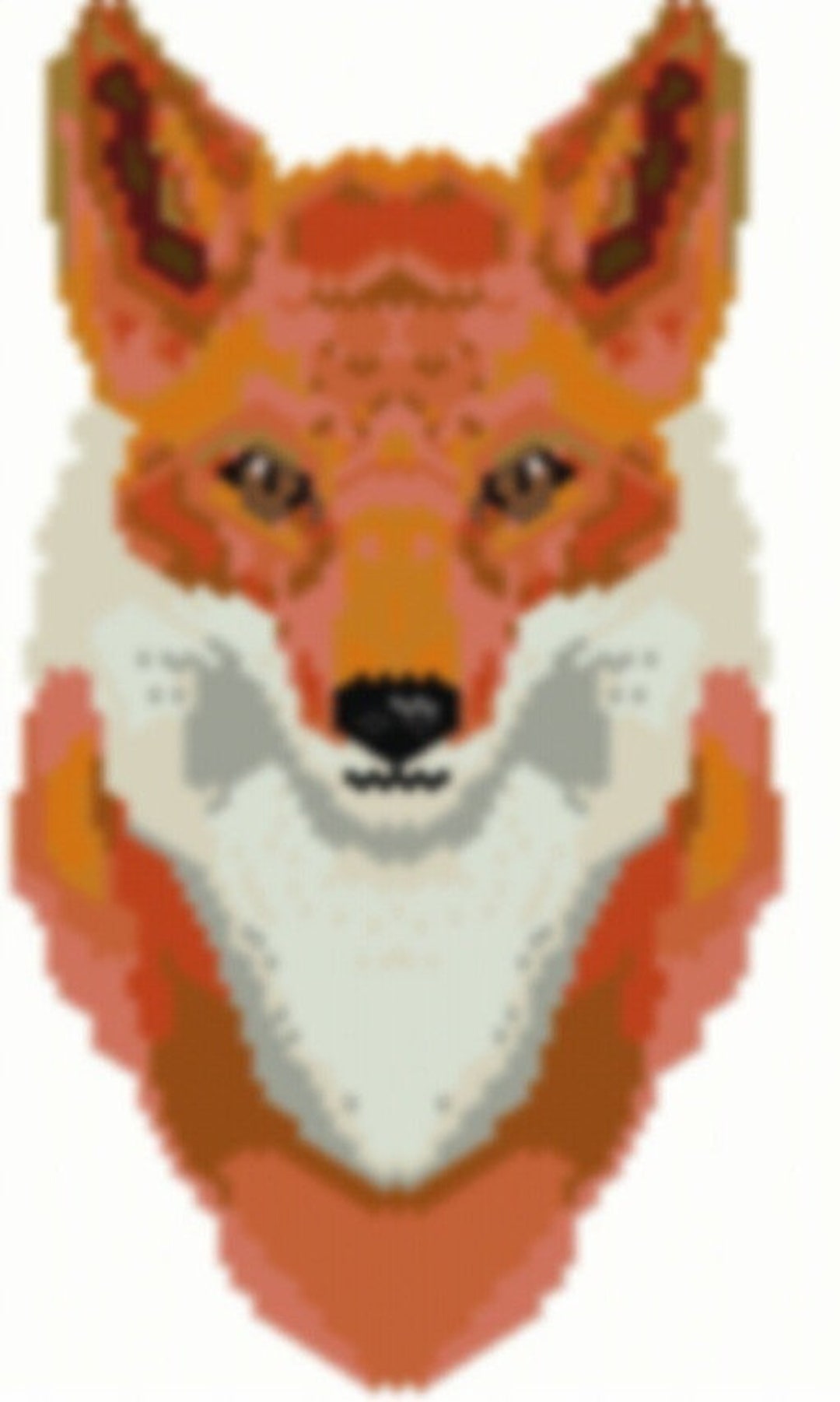 Miyuki Bead Weaving Diagram "fox" / Diagram Weaving Miyuki Beads "fox ...