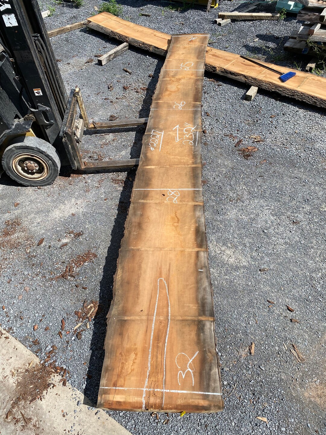 Live Edge Cherry Slab 2227 Cherry Bar Top Slab, Long Live Edge Cherry ...