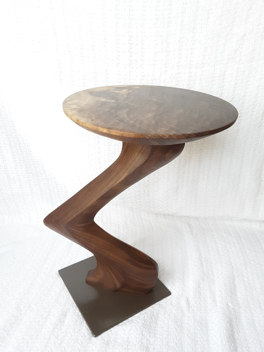 Modern Walnut Side Table #8 - Etsy