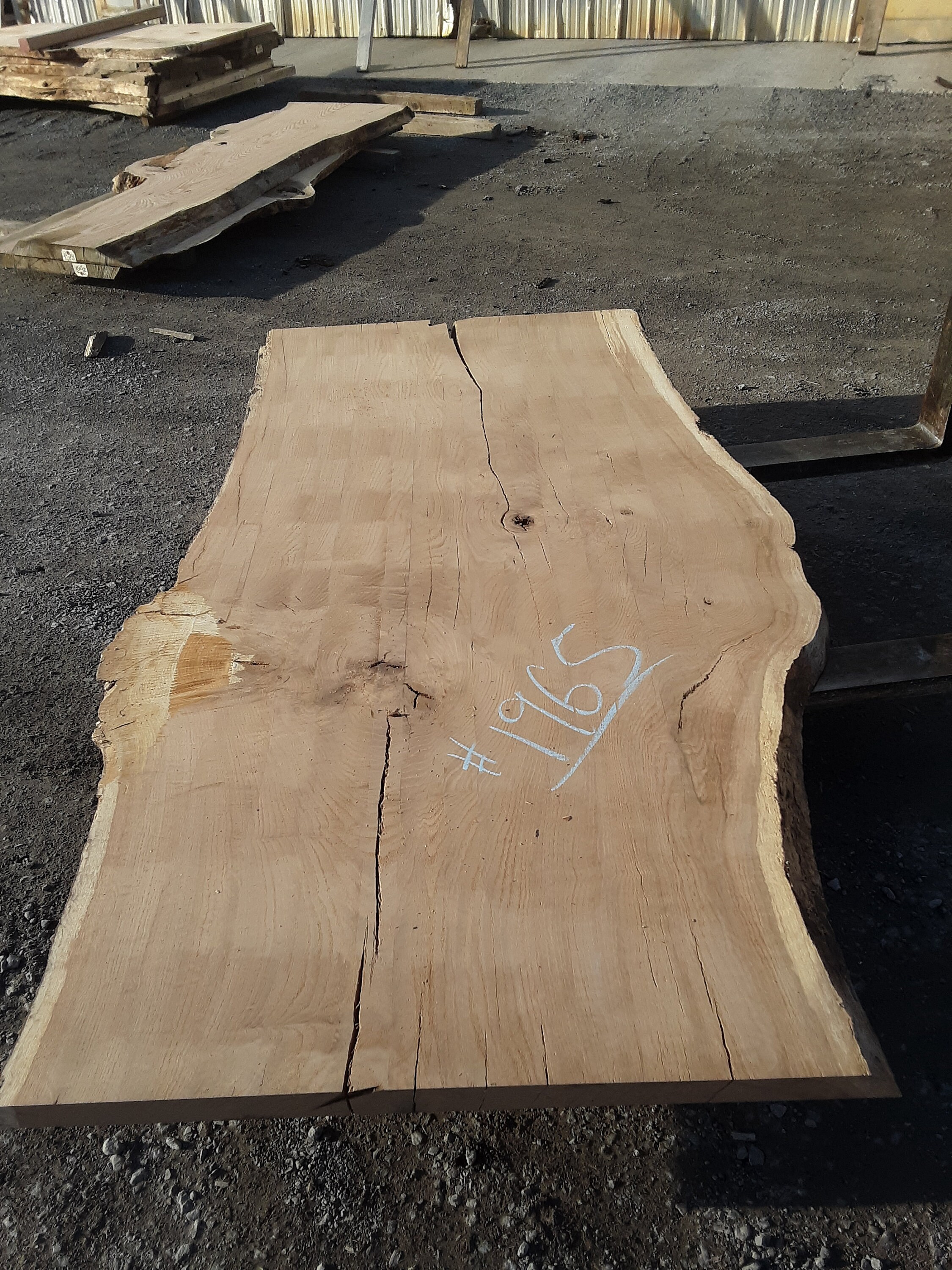 Wood Materials Live Edge White Oak Slab # 1965 etna.com.pe