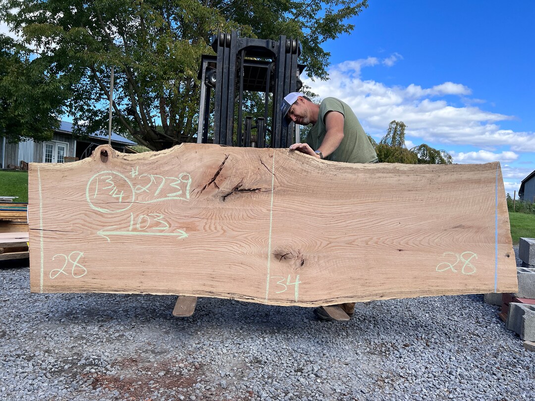 Live Edge Red Oak Slab # 2739 - Etsy