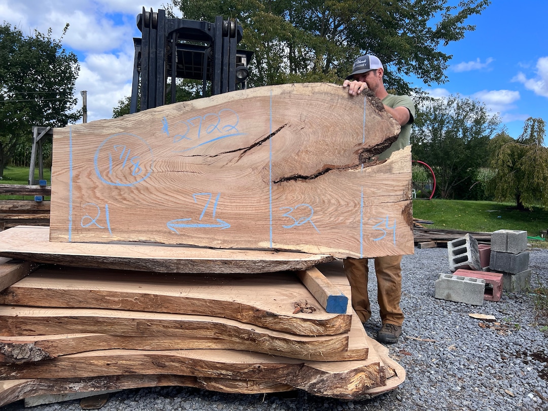 Live Edge Red Oak Slab # 2722 - Etsy