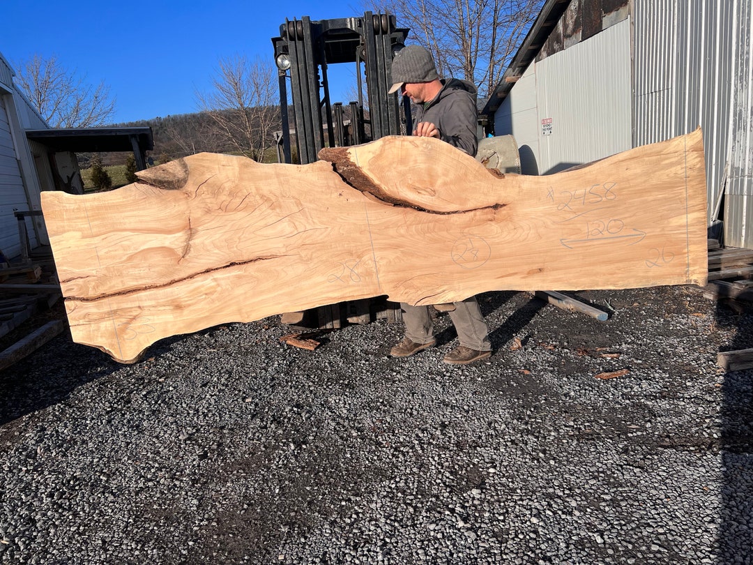 Live Edge Hard Maple Slab #2458 *rivertableslab, Wallhangingslab ...
