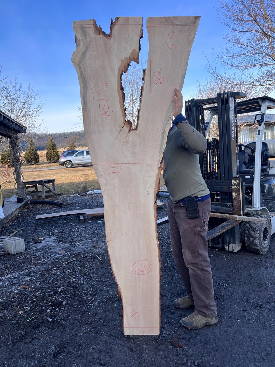 Live Edge Hard Maple Slab # 2954 - Etsy