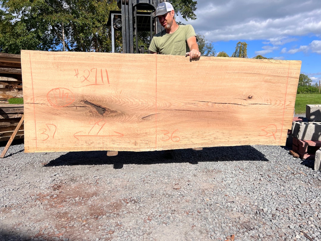 Live Edge Red Oak Slab # 2711 **CURLY** - Etsy