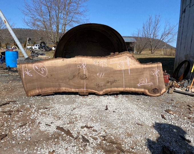 Live Edge Walnut Slab # 2468-11 (green/undried Walnut Slab) - Etsy