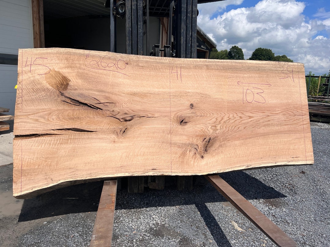 Live Edge Red Oak Slab # 2620 **CURLY RED OAK ** - Etsy
