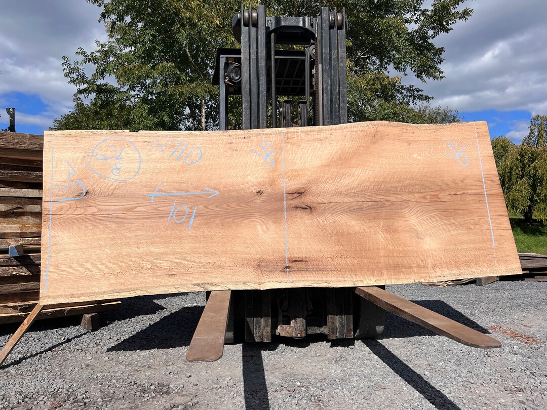Live Edge Red Oak Slab # 2710 **CURLY** - Etsy