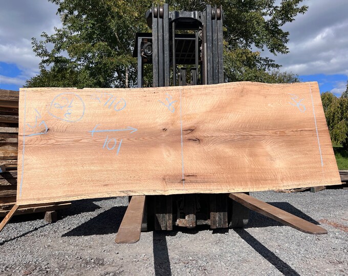 Live Edge Red Oak Slab # 2710 **CURLY** - Etsy