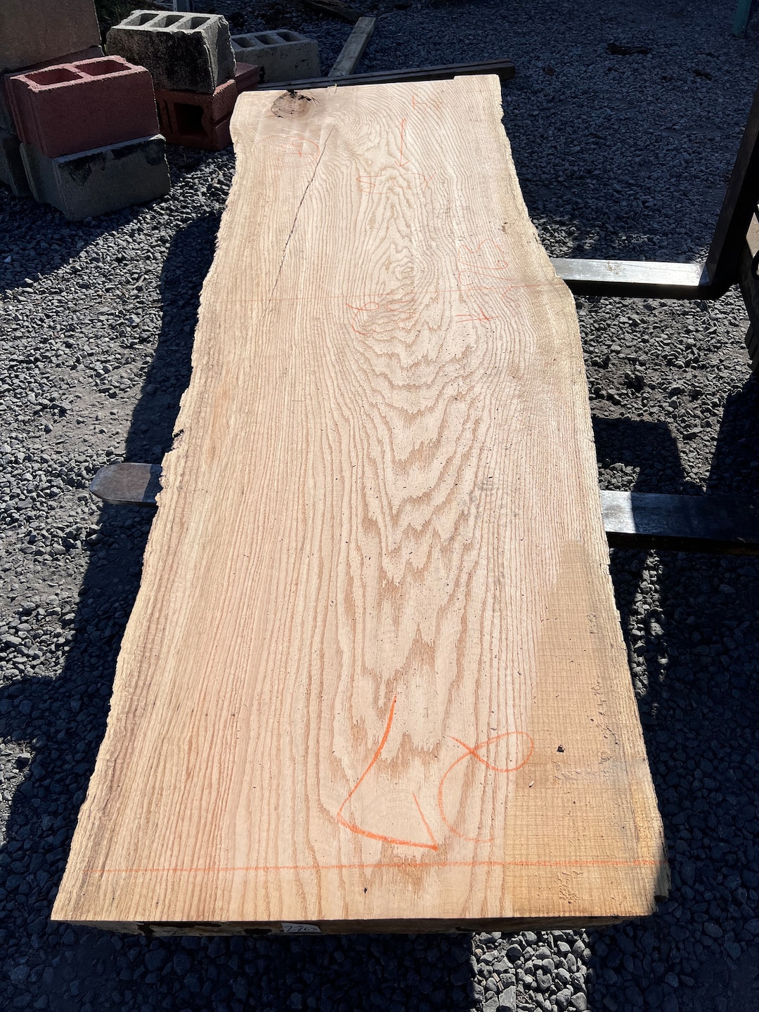 Live Edge Red Oak Slab # 2763 - Etsy