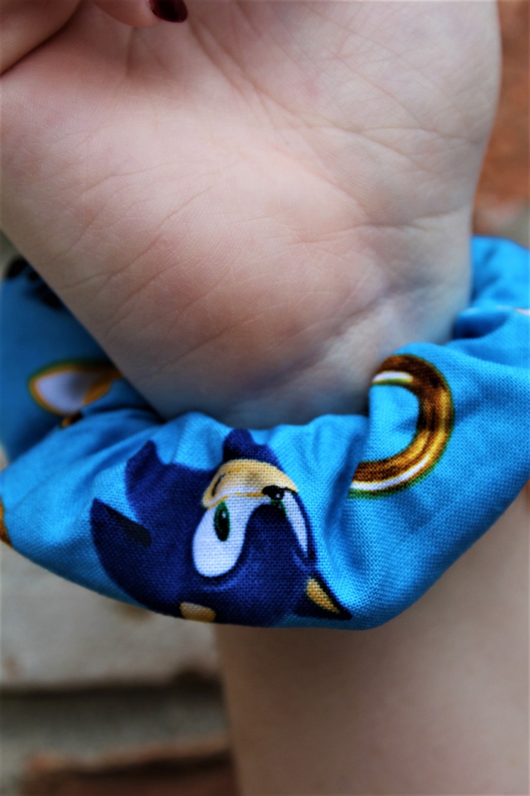 Sonic the Hedgehog Inspired Scrunchie - Etsy