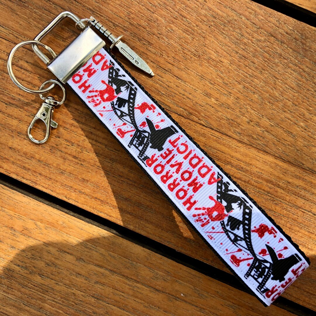 Horror Movie Addict Key Fob / Keychain / Wristlet - Etsy