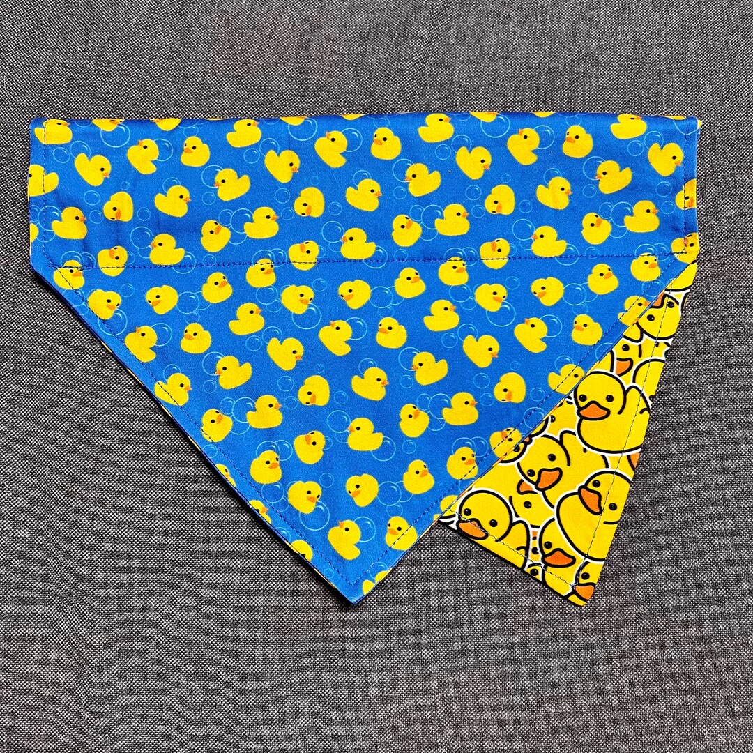 Rubber Ducky Reversible Over the Collar Pet Bandana - Etsy