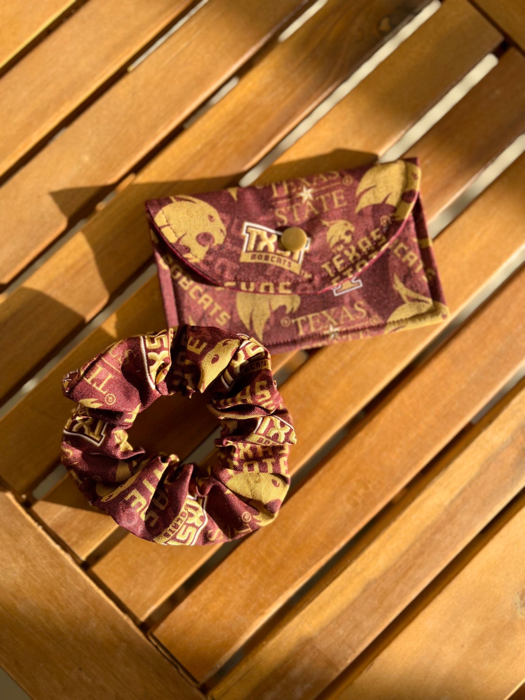 Texas State Scrunchie and Wallet - Etsy