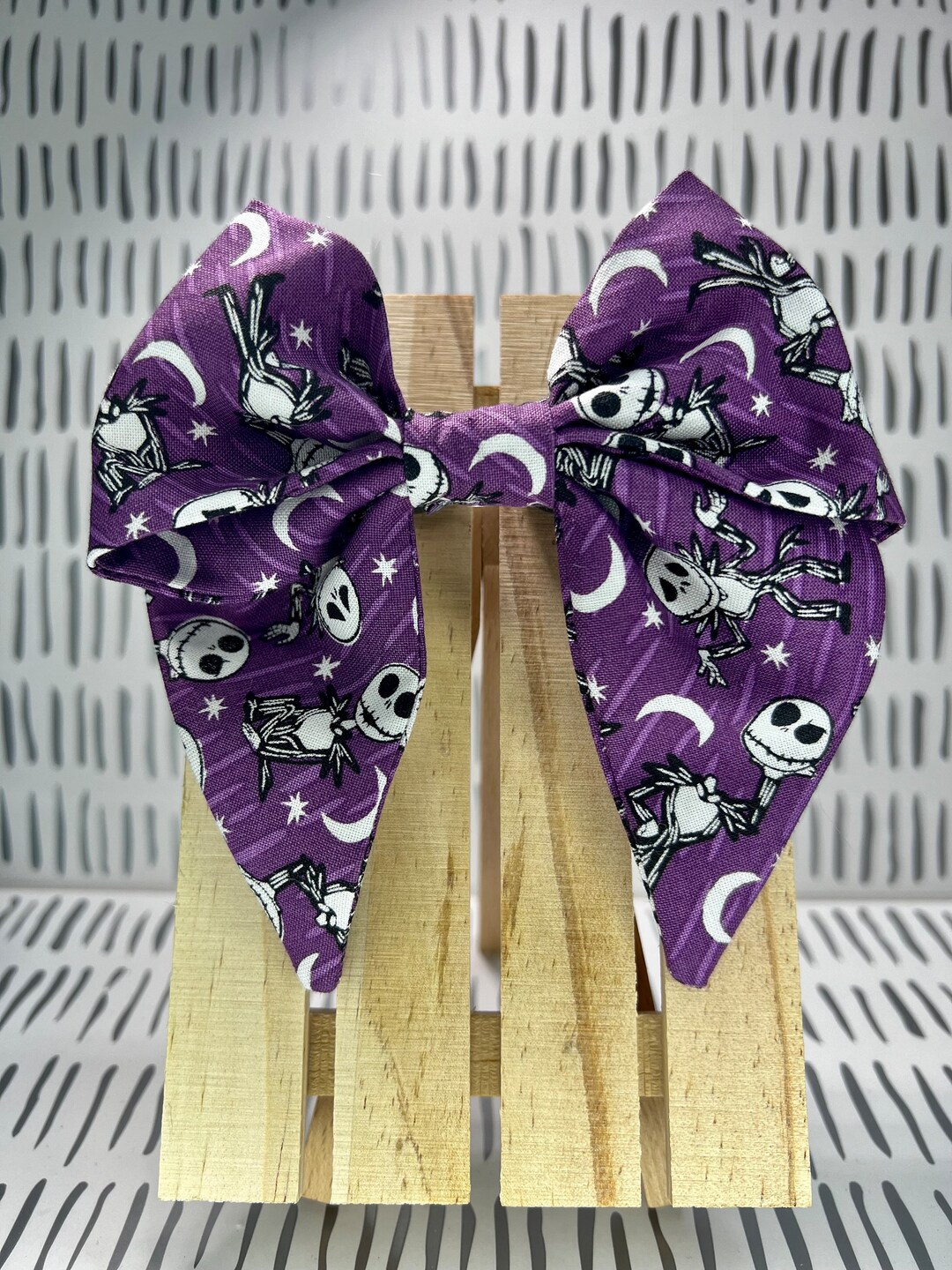 Jack Skellington Large Hair Bow / Sailor Hair Bow - Etsy