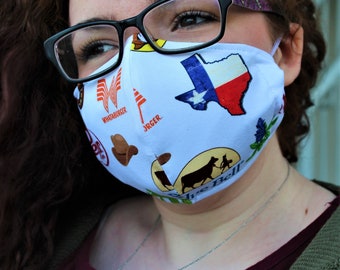 Texas Face Mask | Etsy