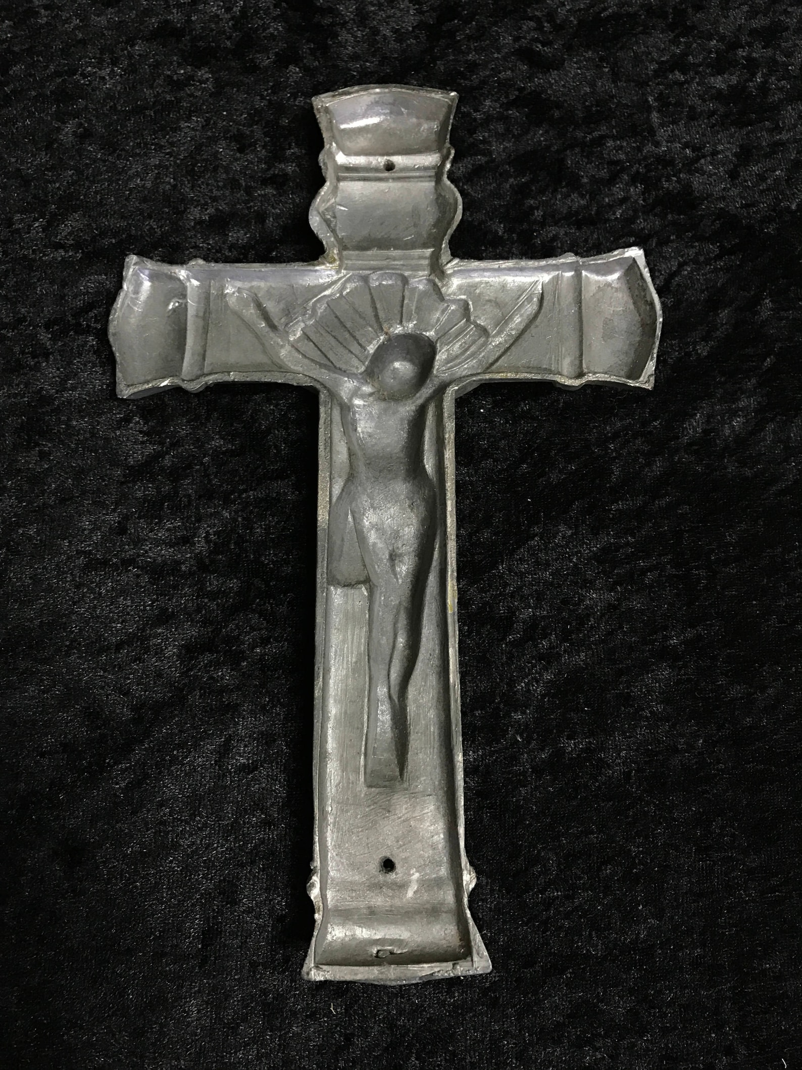 Metal Silver Crucifix Antique Religious Antiques - Etsy New Zealand