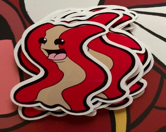 Kawaii Cute Bacon Strips Sticker - Etsy