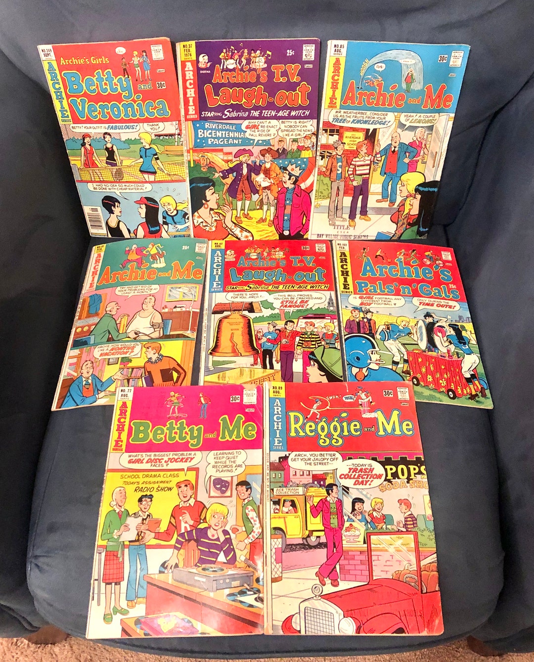 Not Digital, You Will Receive All 8 Vintage 1970s Archie Comic Book ...