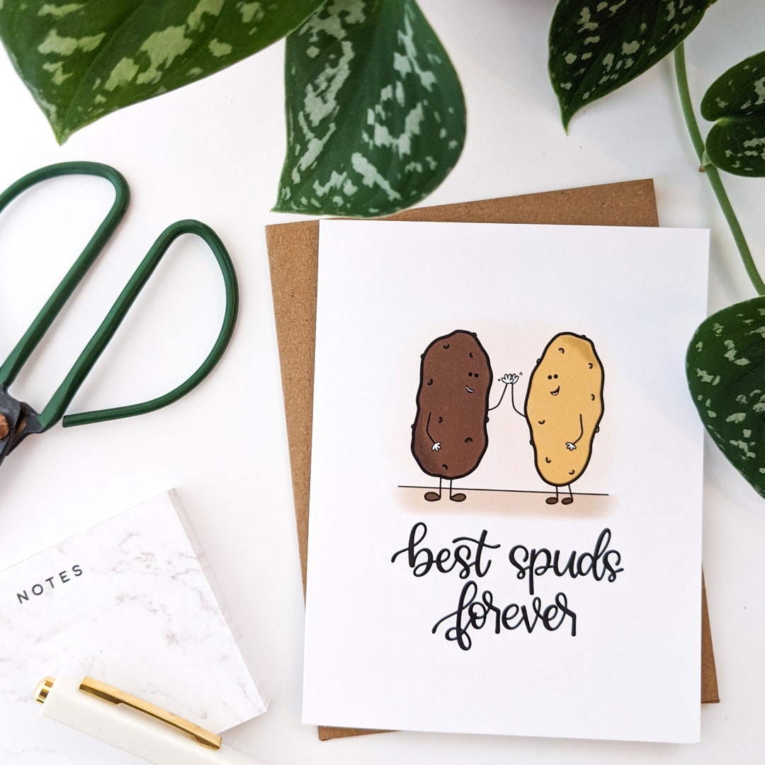 Best Spuds Forever Cards // Best Friends Card // Friendship Card ...