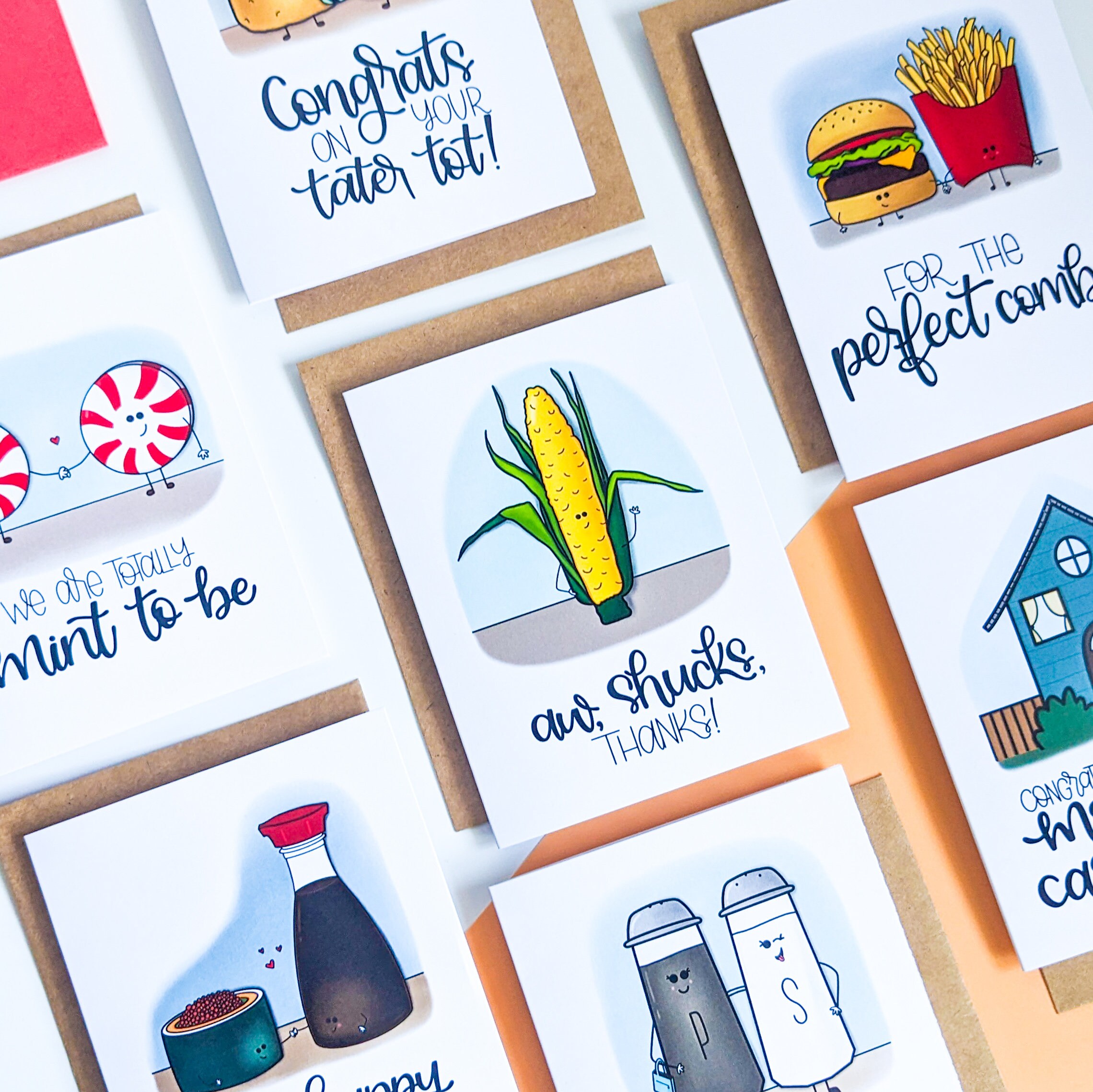 Aw Shucks, Thanks Greeting Card // Thank You Card // Punny Card ...