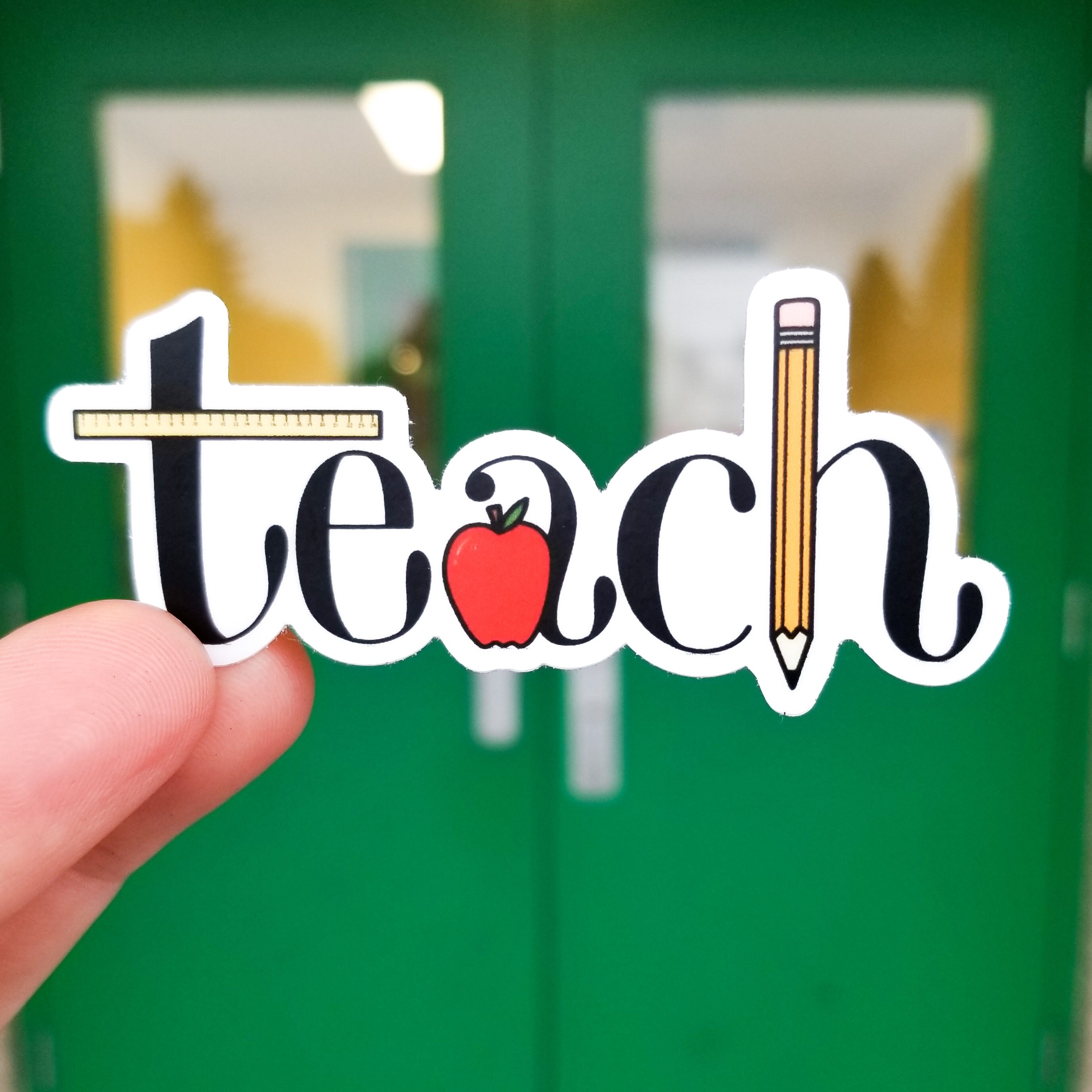 Teach Vinyl Sticker // Teacher Stickers // Stickers for - Etsy Canada