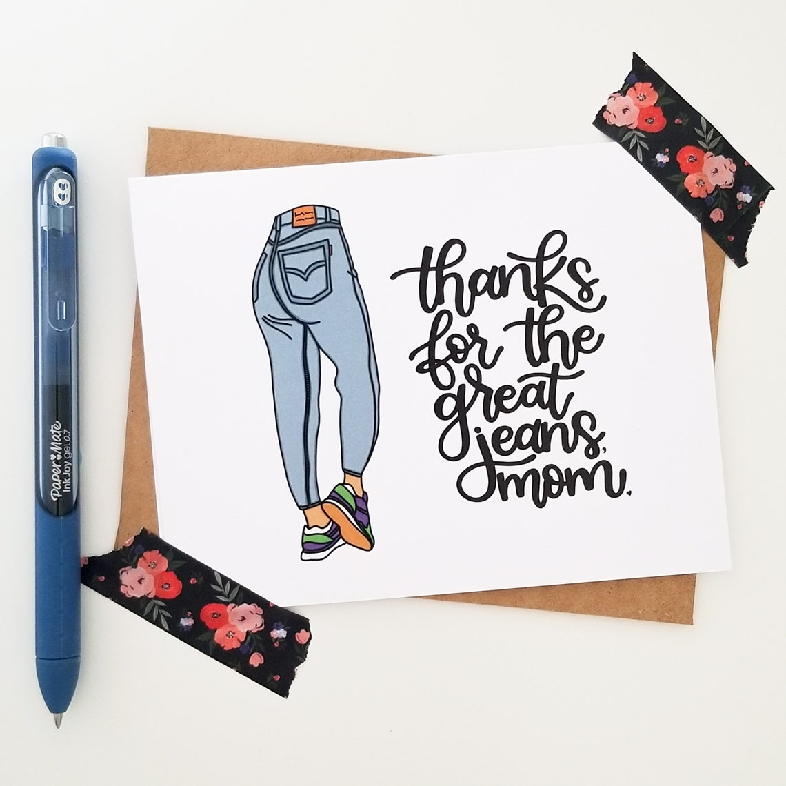 Thanks for the Great Jeans Mom // Mother's Day Card // Mom - Etsy UK
