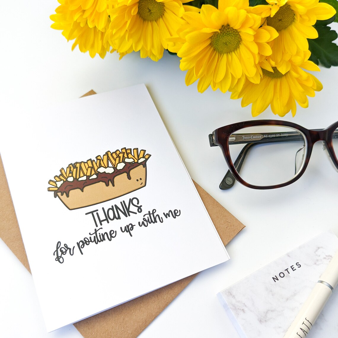 Thanks for Poutine up With Me Card // Anniversary Card // - Etsy