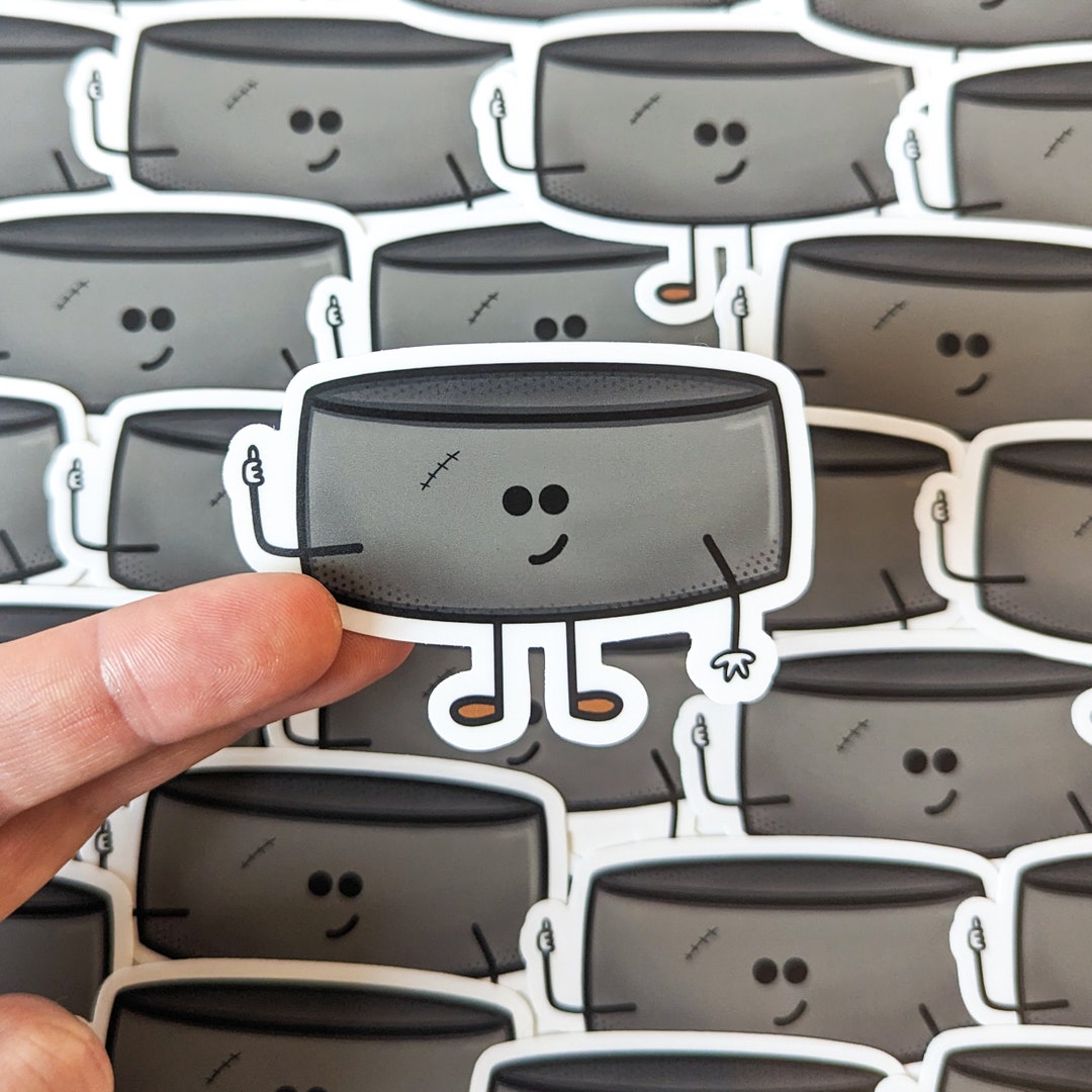 Penny Puck Sticker // Hockey Puck Sticker // Waterproof Stickers ...