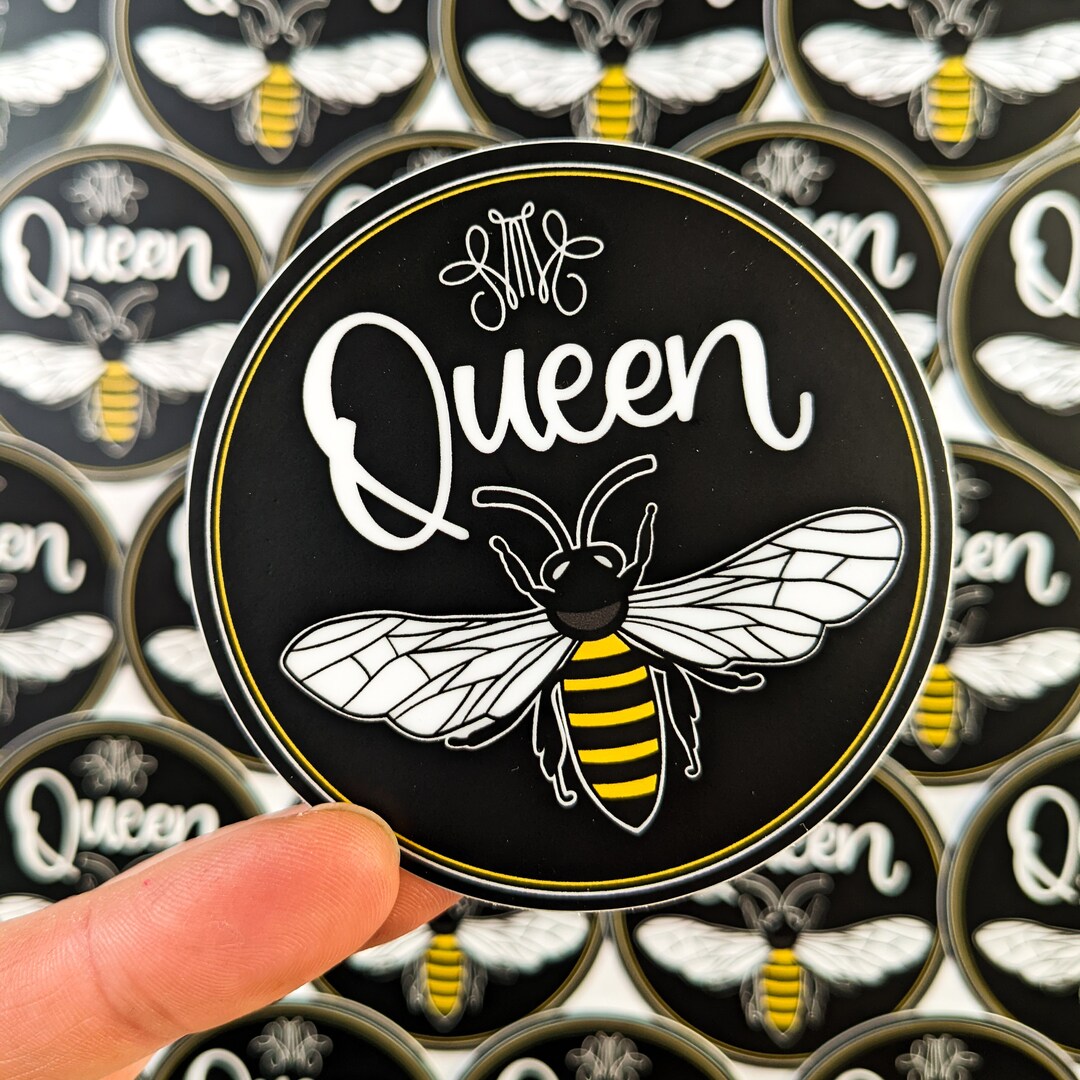 Queen Bee Vinyl Sticker: Waterproof Laptop Decal - Etsy