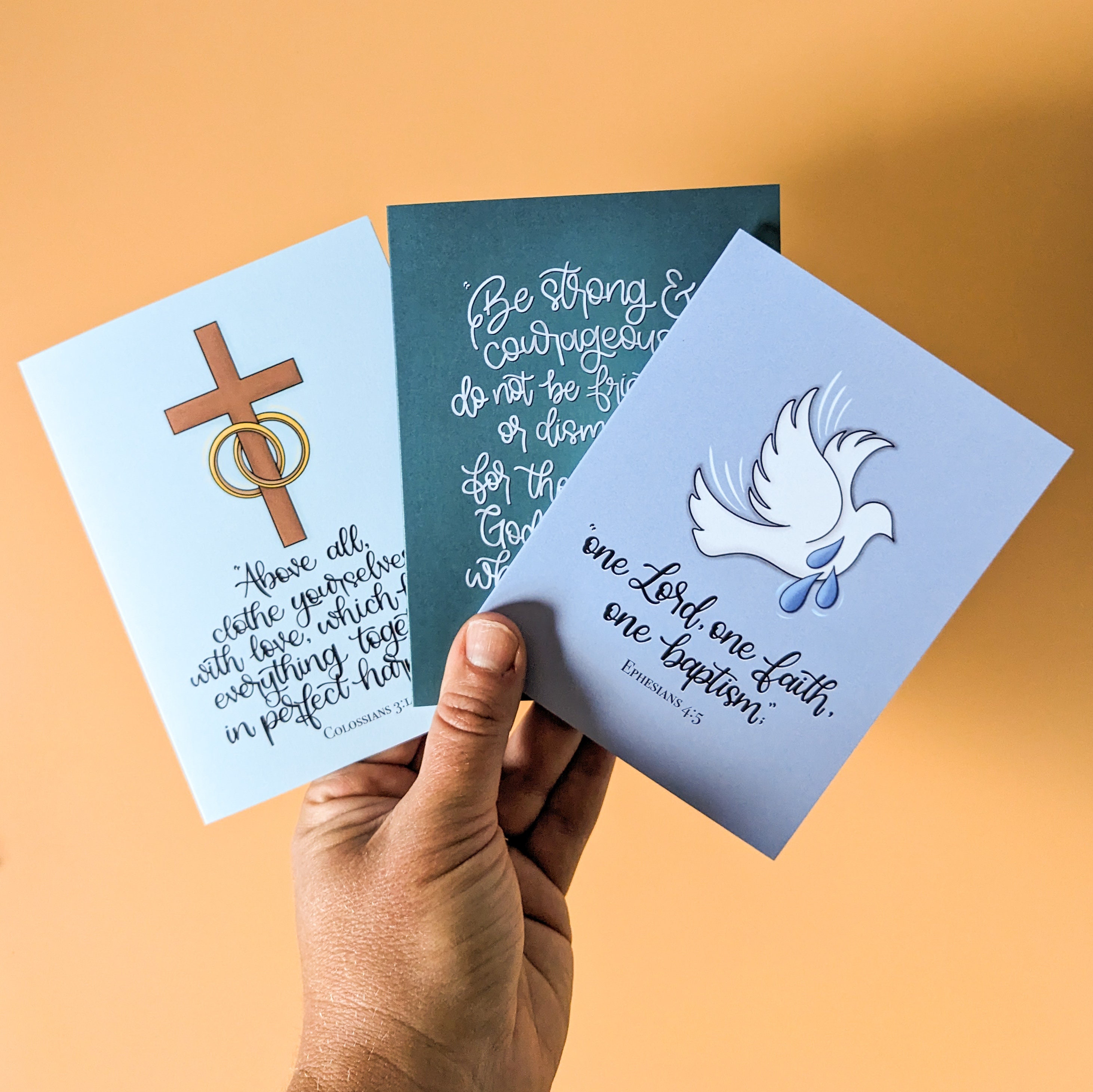 Catholic Wedding Card, Colossians 3:14 Verse - Etsy