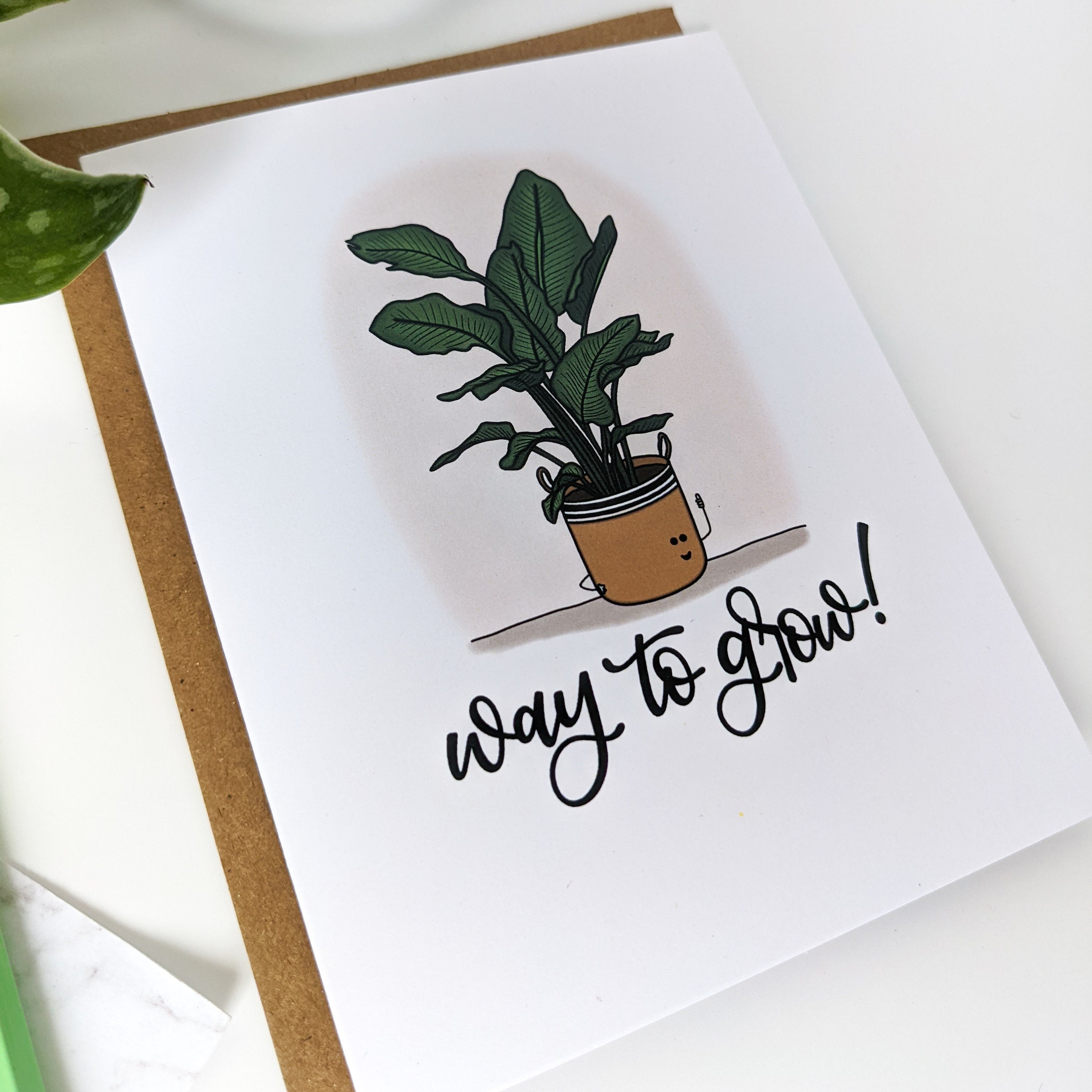 Way to Grow Card // Congratulations Card // Encouragement Card ...