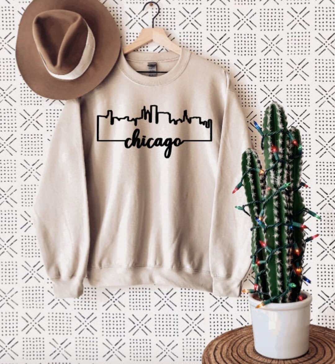 Unisex Chicago Skyline Sweatshirt || Chicago Sweatshirt - Etsy
