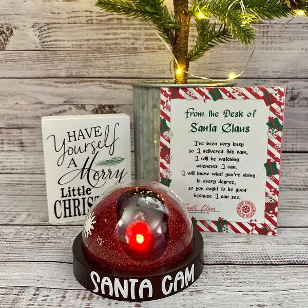 Santa Camera Ornament - Etsy
