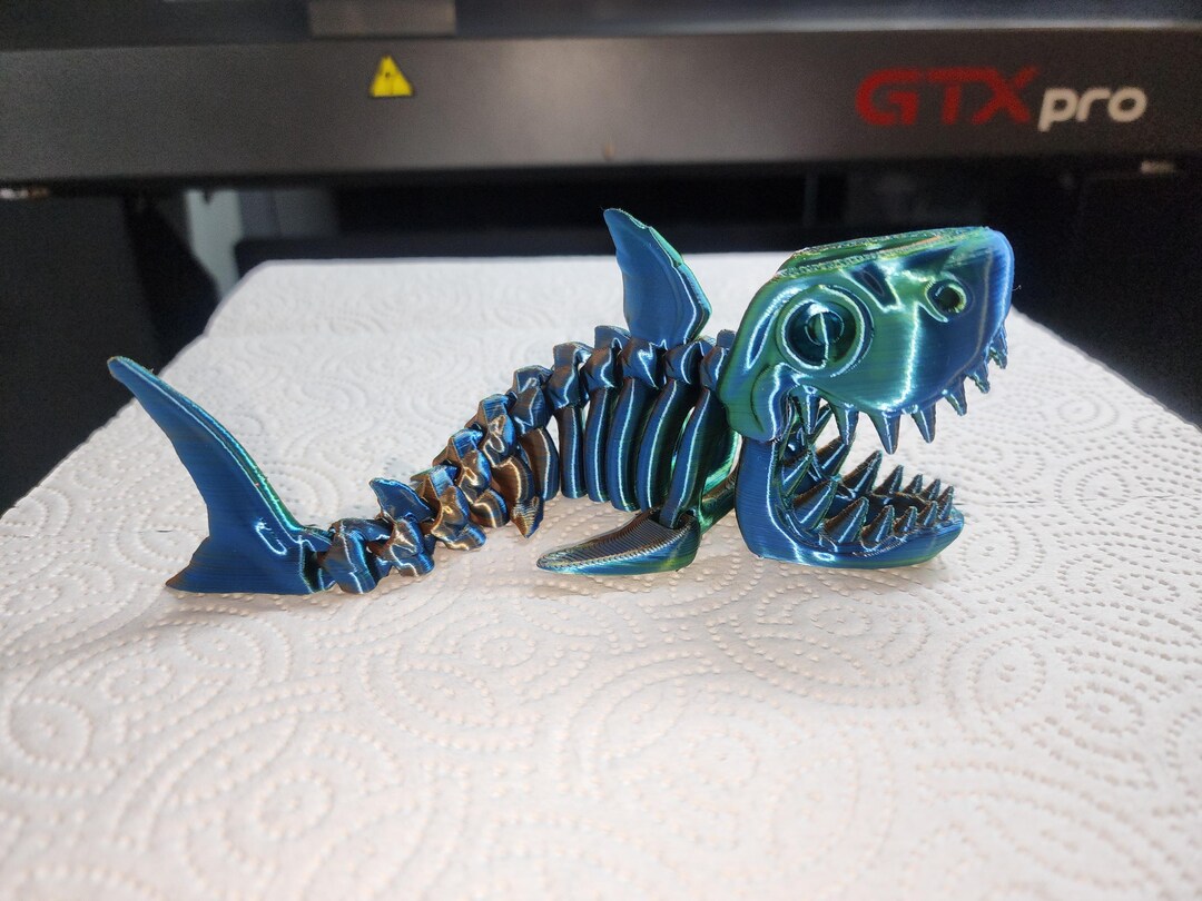 Flexi Factory 3D Printed 3d Shark,with Moving Par - Etsy