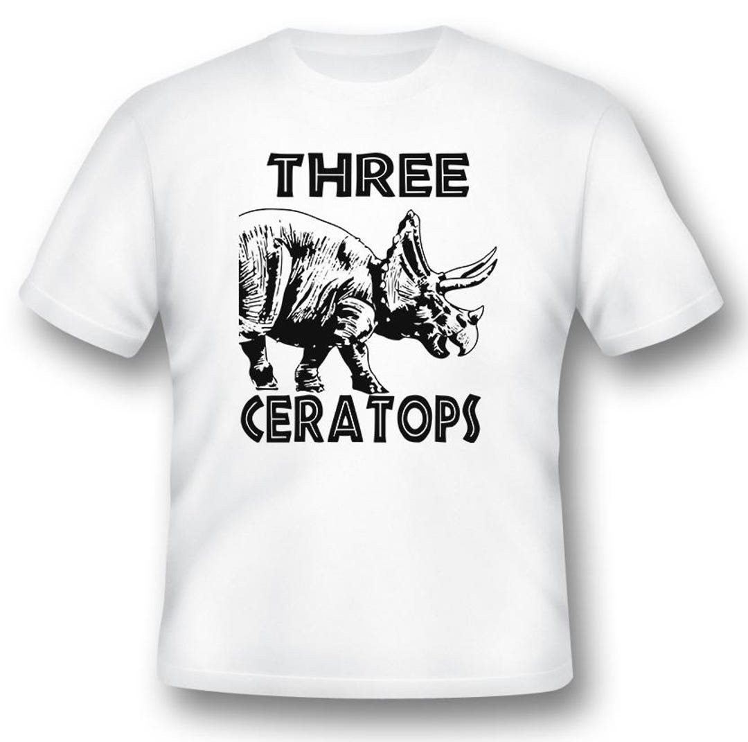 Ceratops Dinosaur Birthday Shirt, Custom Age, Cotton Tee - Etsy