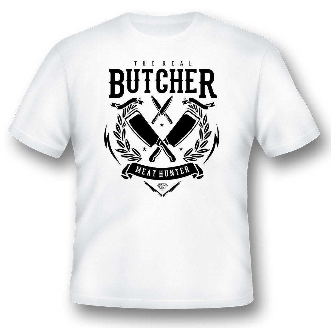 The Real Butcher Meat Hunter Tee Shirt 08012016 - Etsy UK