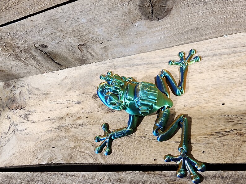 Flexing Factory 3D Printed Multicolor 3d Special Ops Frog, With Moving ...